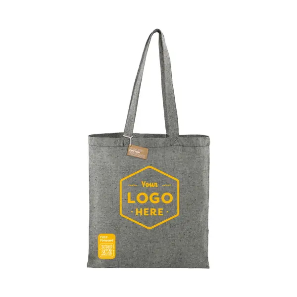 Eco-Friendly 5oz Recycled Cotton Twill Tote Bag - Fill it Forward